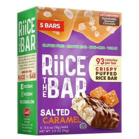 Salted Caramel Puffed Rice Bar | 5 Bars x 0.6 oz | RiiCE the Bar ...