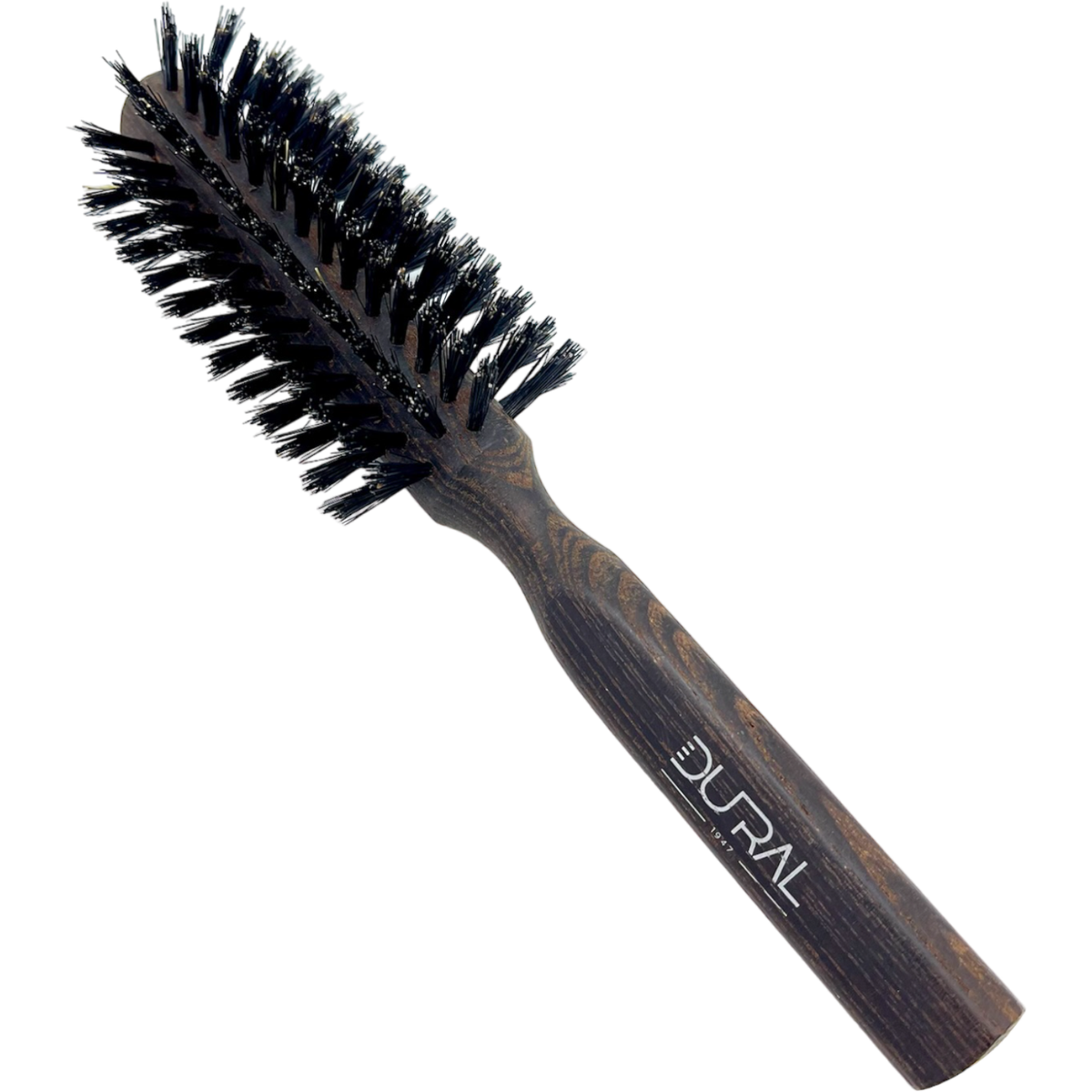 Dural Thermo ash wood half round hair brush with boar bristles - 8 row ...