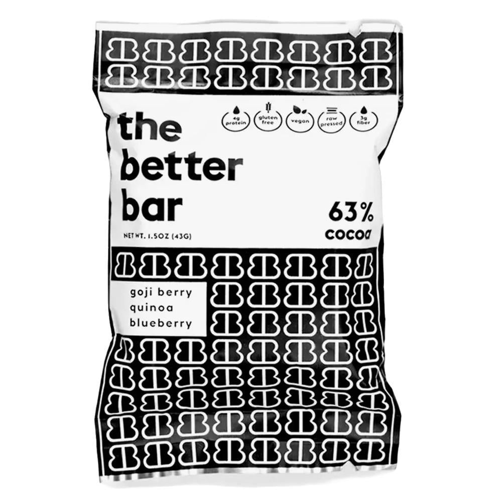 The Better Bar - 'Dark Chocolate Dipped' Goji Berry, Quinoa & Blueberr ...