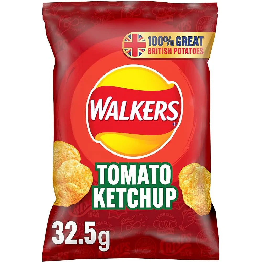 Walkers Tomato Ketchup Crisps 32.5g (buy 1 get 1 free) — Specialty Food ...